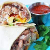 Easy Mexican Burritos with Homemade Pinto Beans - Amee's Savory Dish