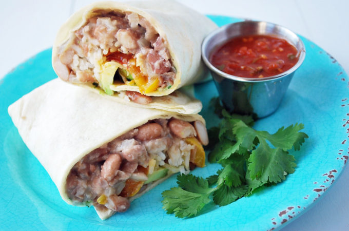 Easy Mexican Burritos with Homemade Pinto Beans - Amee's Savory Dish