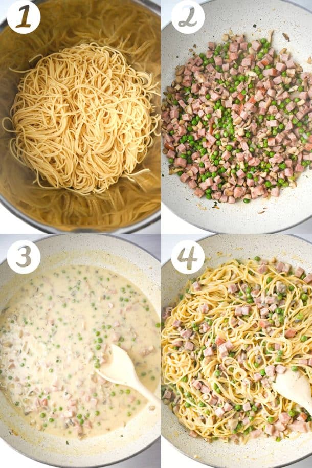 Ham Spaghetti Casserole - Amee's Savory Dish