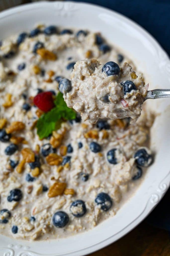Bircher Muesli {Swiss Oats with Fruit}- Amee's Savory Dish