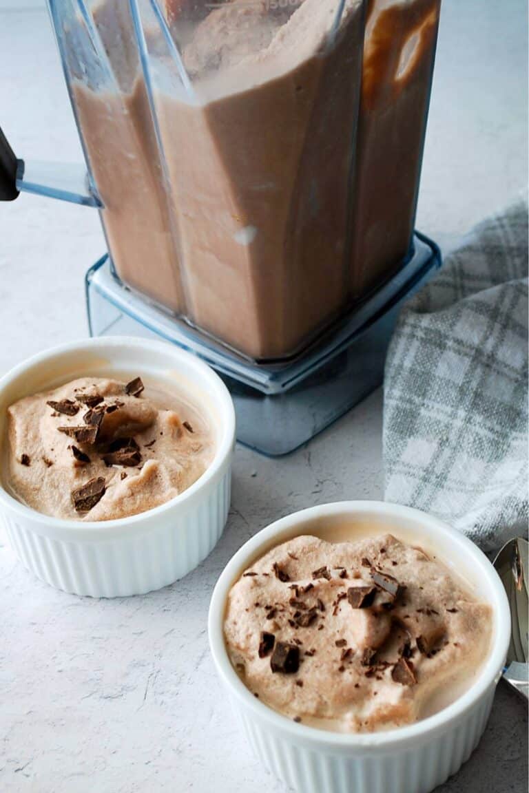 Vitamix Chocolate Ice Cream recipe- Amee's Savory Dish