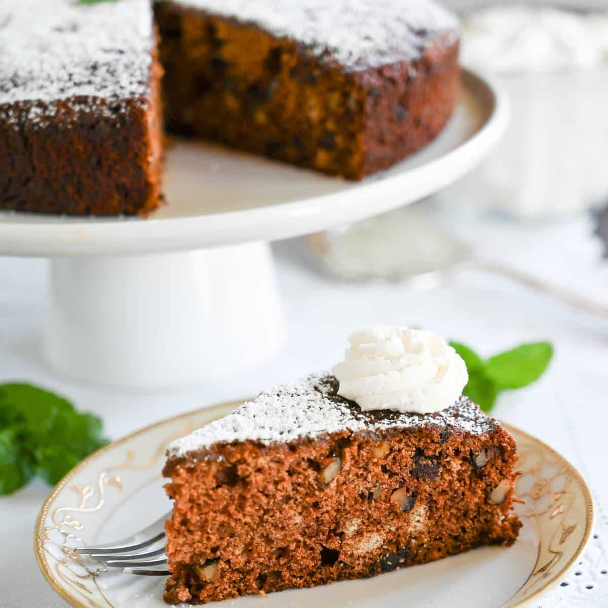 Vintage Date and Walnut Cake Recipe - Amee's Savory Dish