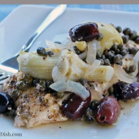 Easy Foil Packet Grilled Mediterranean Halibut recipe- Amee's Savory Dish