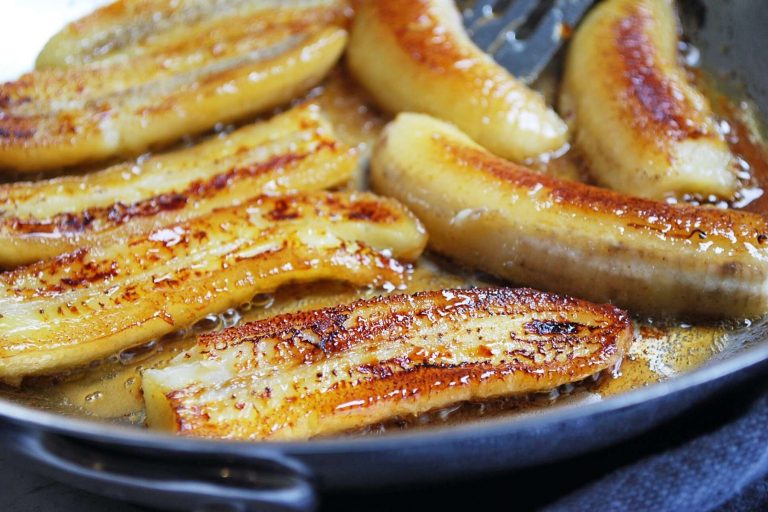 Easy Caramelized Bananas with Maple Syrup- Amee's Savory Dish