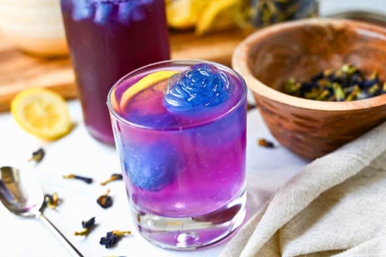 Butterfly Pea Flower Tea Lemonade - Amee's Savory Dish