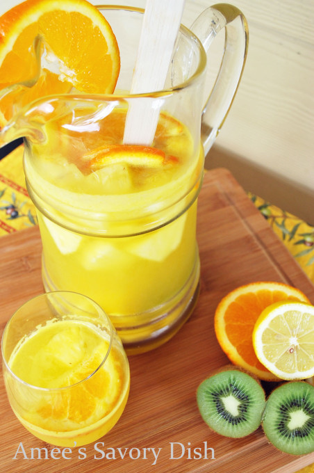 Sparkling Tropical Sangria - Amee's Savory Dish