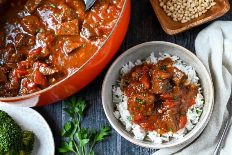 Braised Mango Beef Curry (aka Marrakesh Beef)