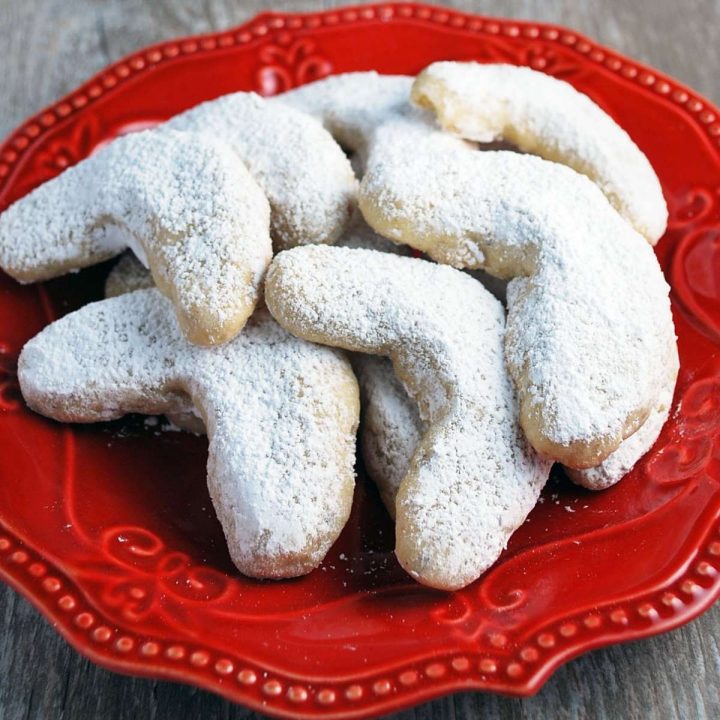 Easy Walnut Crescent Cookies- Amee's Savory Dish