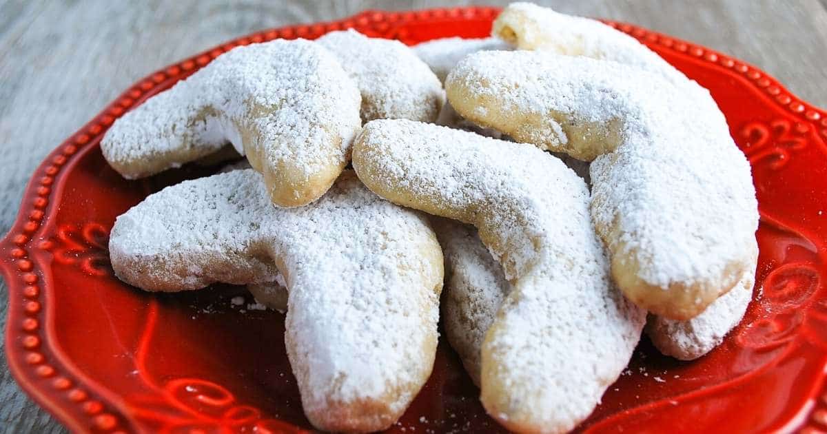 Easy Walnut Crescent Cookies- Amee's Savory Dish