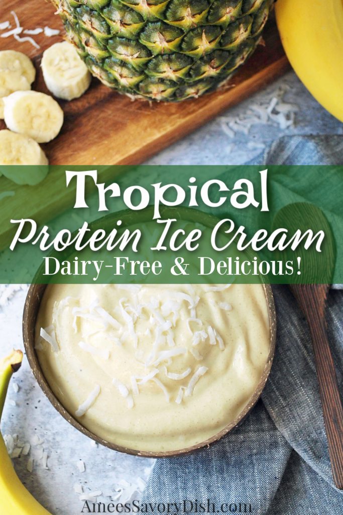 Tropical Vitamix Protein Ice Cream recipe - Amee's Savory Dish
