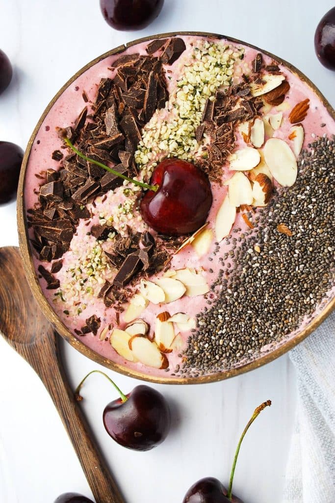 Protein-Packed Cherry Smoothie Bowl - Amee's Savory Dish