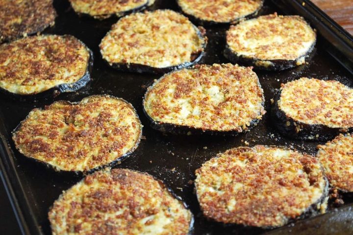 Easy Crispy Baked Eggplant Gluten Free Amees Savory Dish