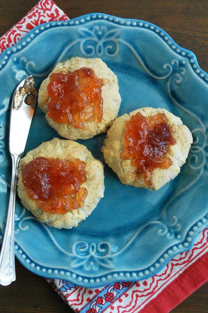 Peanut Butter and Jelly Casein Protein Cookies - Amee's Savory Dish