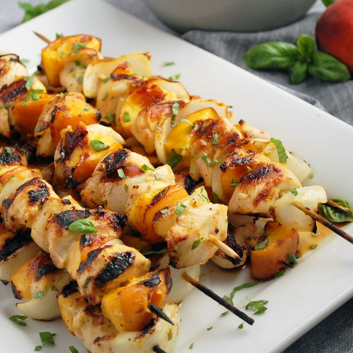 Savory Peach Chicken Kabobs - Amee's Savory Dish