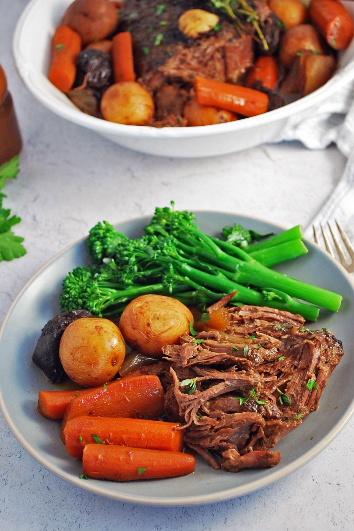 Slow Cooker Easy Irish Pot Roast - Amee's Savory Dish