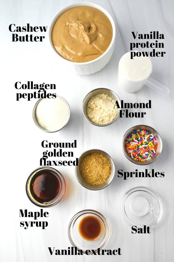 Birthday Cake Protein Bombs - Amee's Savory Dish