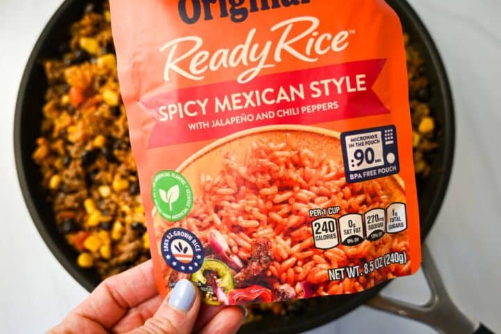 Cheesy Taco Rice Skillet - Amee's Savory Dish