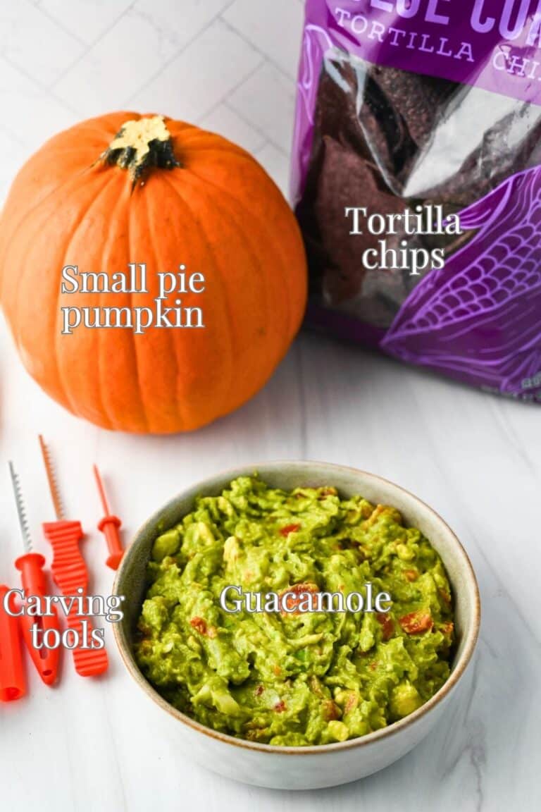 Guacamole Puking Pumpkin - Amee's Savory Dish